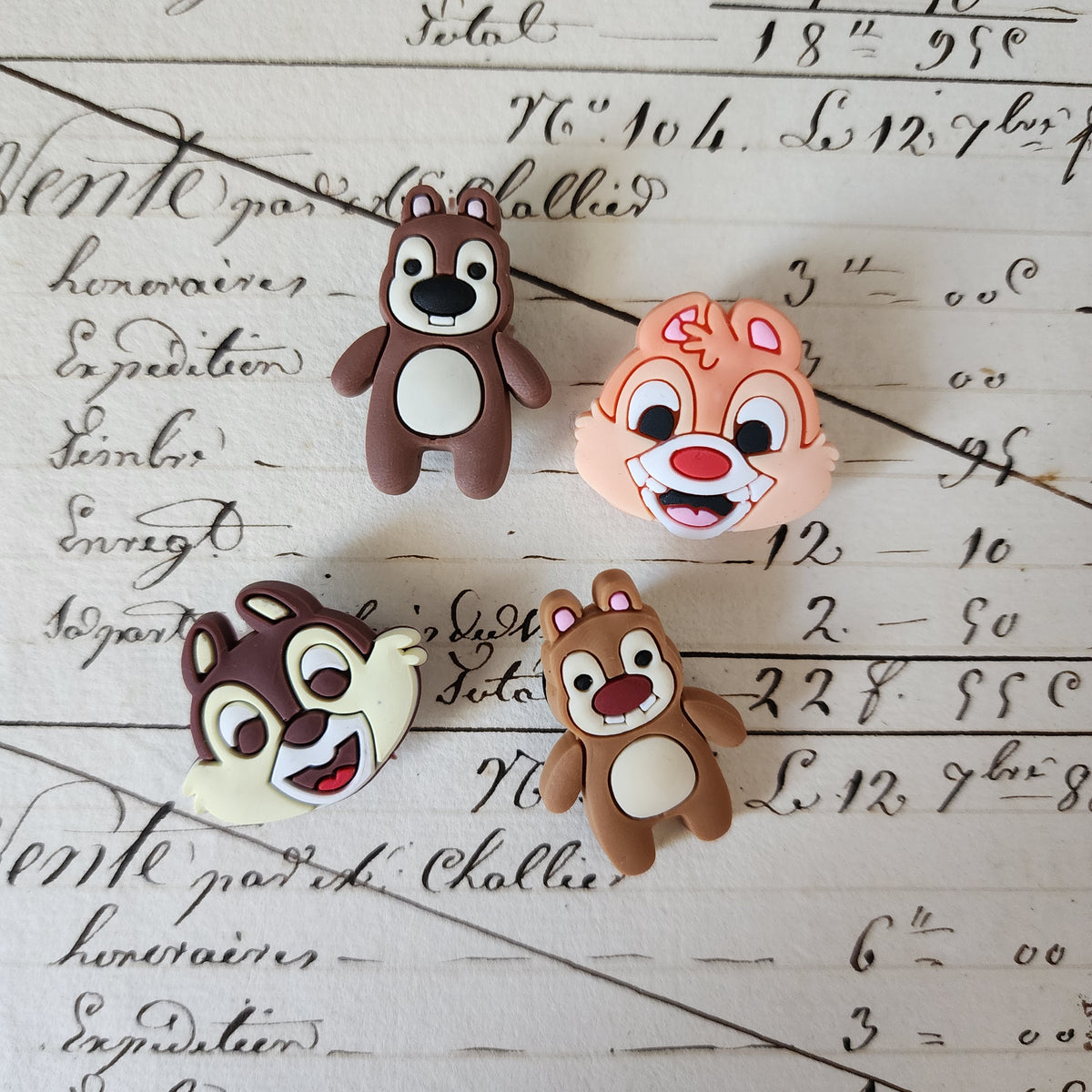 4pc Chipmunk Shoe Charms – kolorwondercrafts