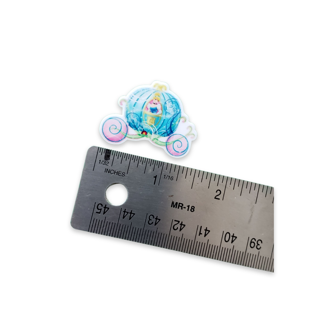 2pc Cinders Princess Carriage Planar Resin – kolorwondercrafts